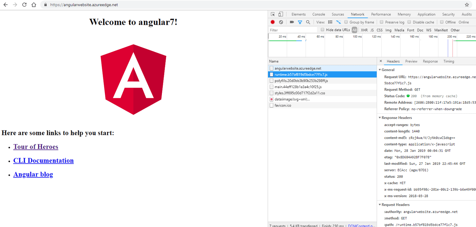 Angular 7 with Azure CDN | Oliver Coding