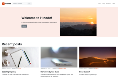 bootstrap | Hugo Themes