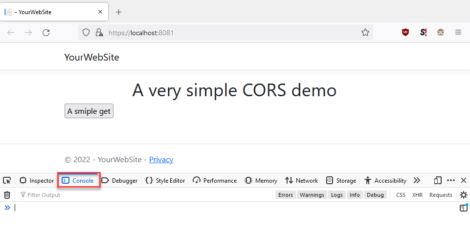 A Simple CORS Example with a .NET 6 Web API Application and a .NET 6 Web Application | no dogma blog