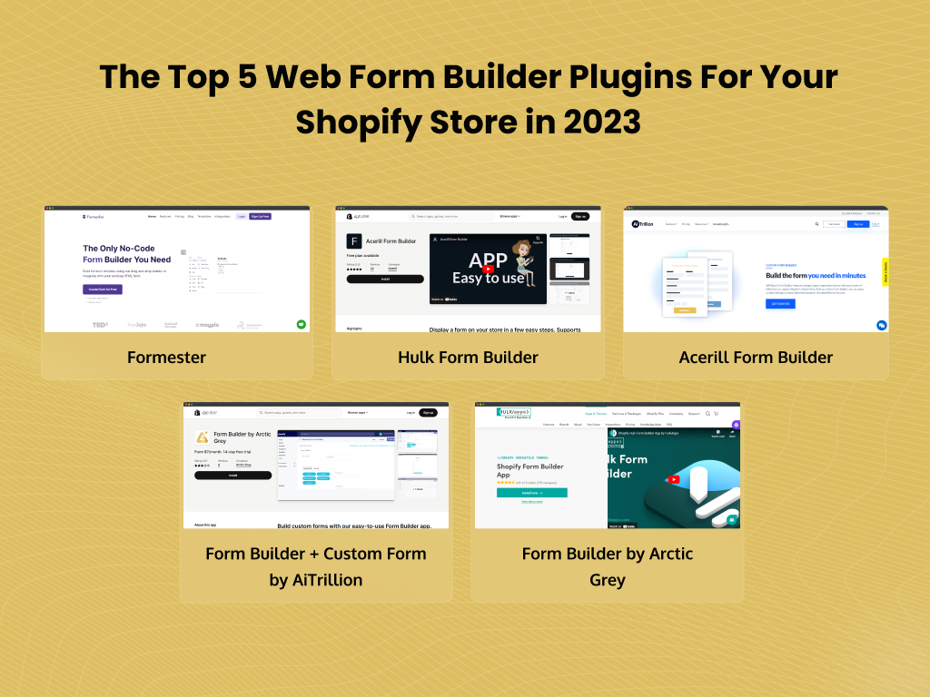 Top 5 Shopify Form Plugins in 2023: Boost Your Shopify Store
