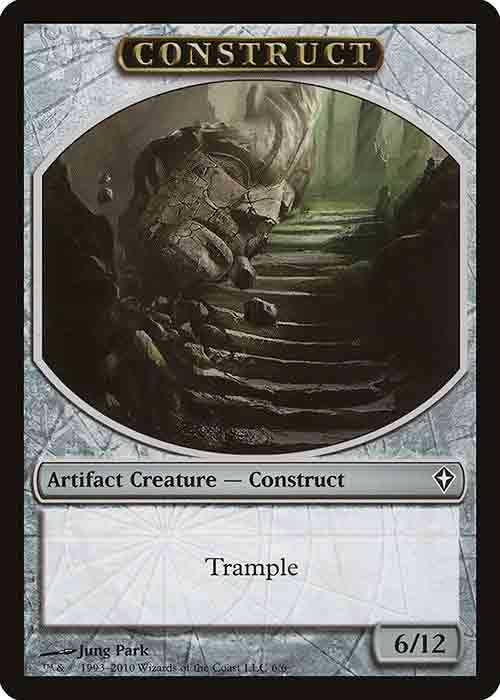 6/12 Colorless Construct Artifact Creature Token | MTG.onl Tokens