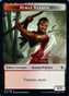 3/1 Red White Human Warrior Creature Token | MTG.onl Tokens