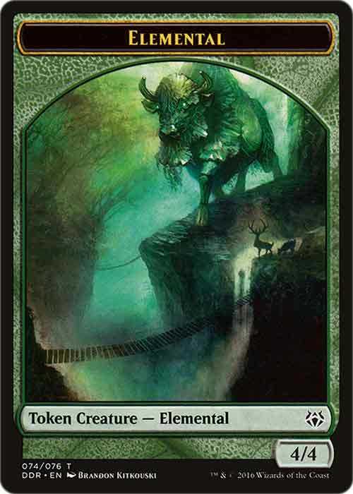 4/4 Green Elemental Creature Token | MTG.onl Tokens