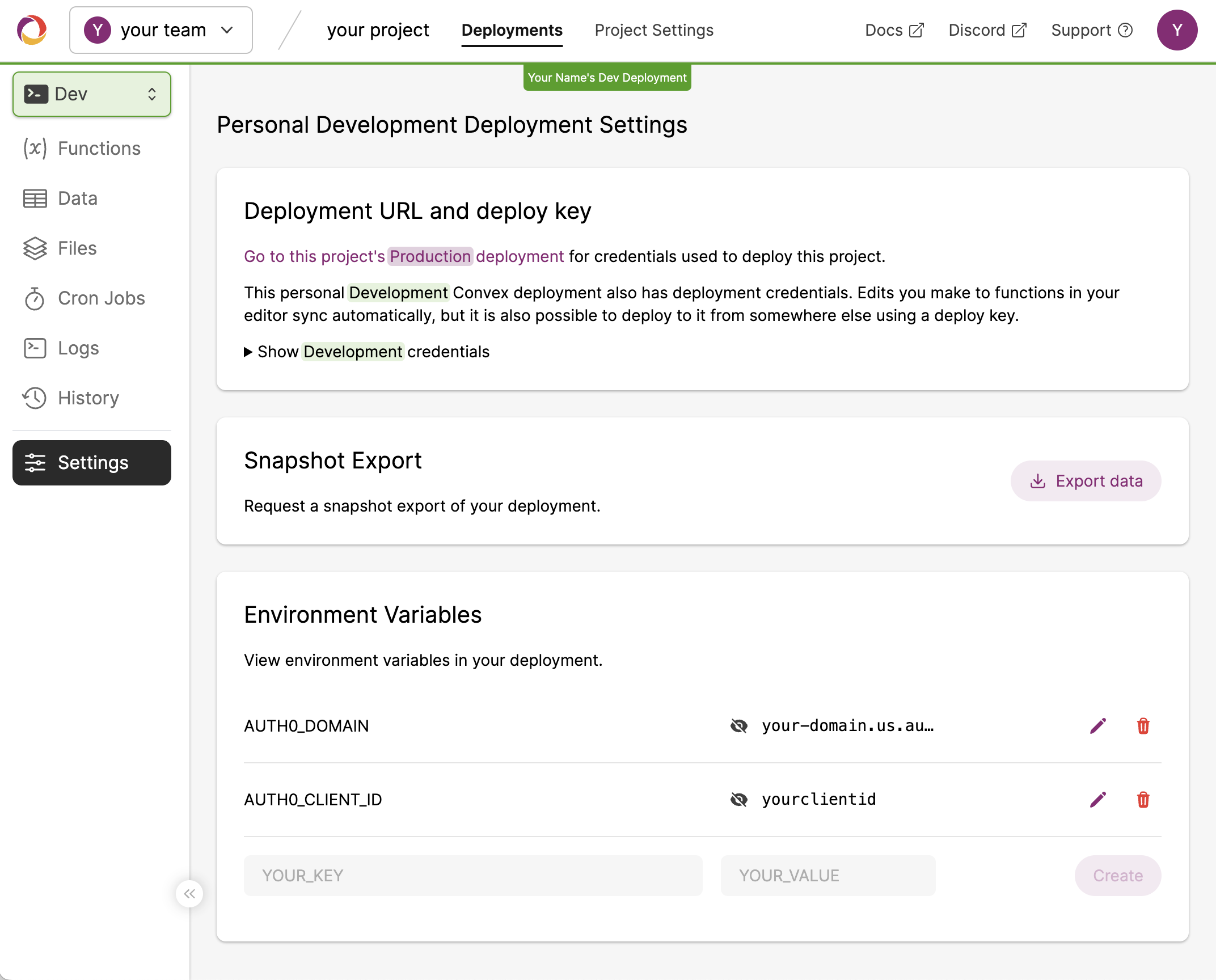 Convex Auth0 Convex Developer Hub