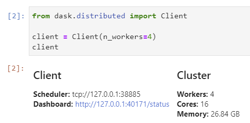 FabioRosado | Dask Dashboard Inside a Notebook | Fabio Rosado