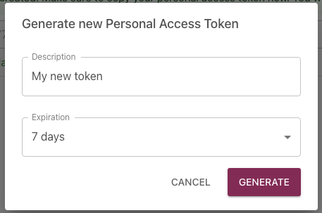 API keys and PAT tokens | Tolgee