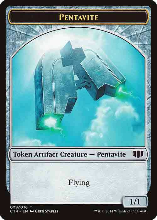1/1 Colorless Pentavite Artifact Creature Token | MTG.onl Tokens