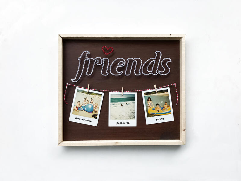 Friends photo display board — Petraki Art