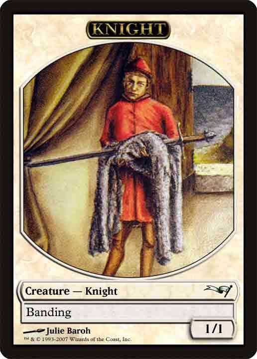 1/1 White Knight Creature Token | MTG.onl Tokens