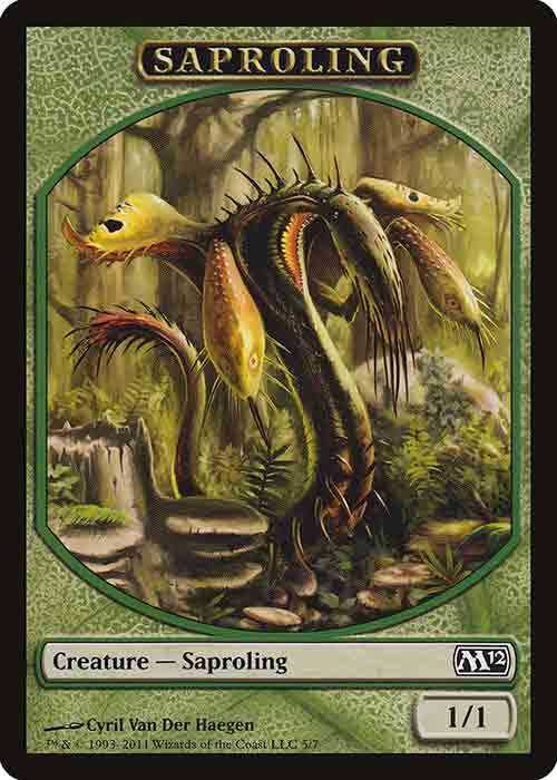 1/1 Green Saproling Creature Token | MTG.onl Tokens