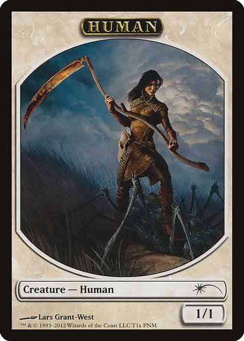1/1 White Human Creature Token | MTG.onl Tokens