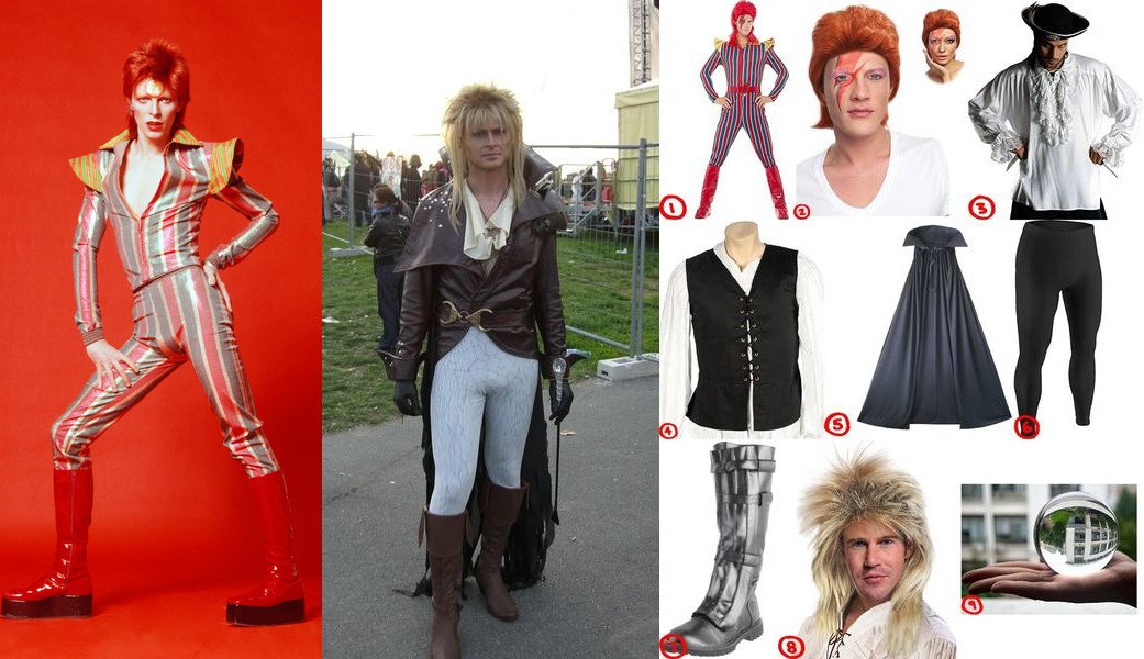 Dress like Ziggy Stardust and Labyrinth David Bowie Costume for ...