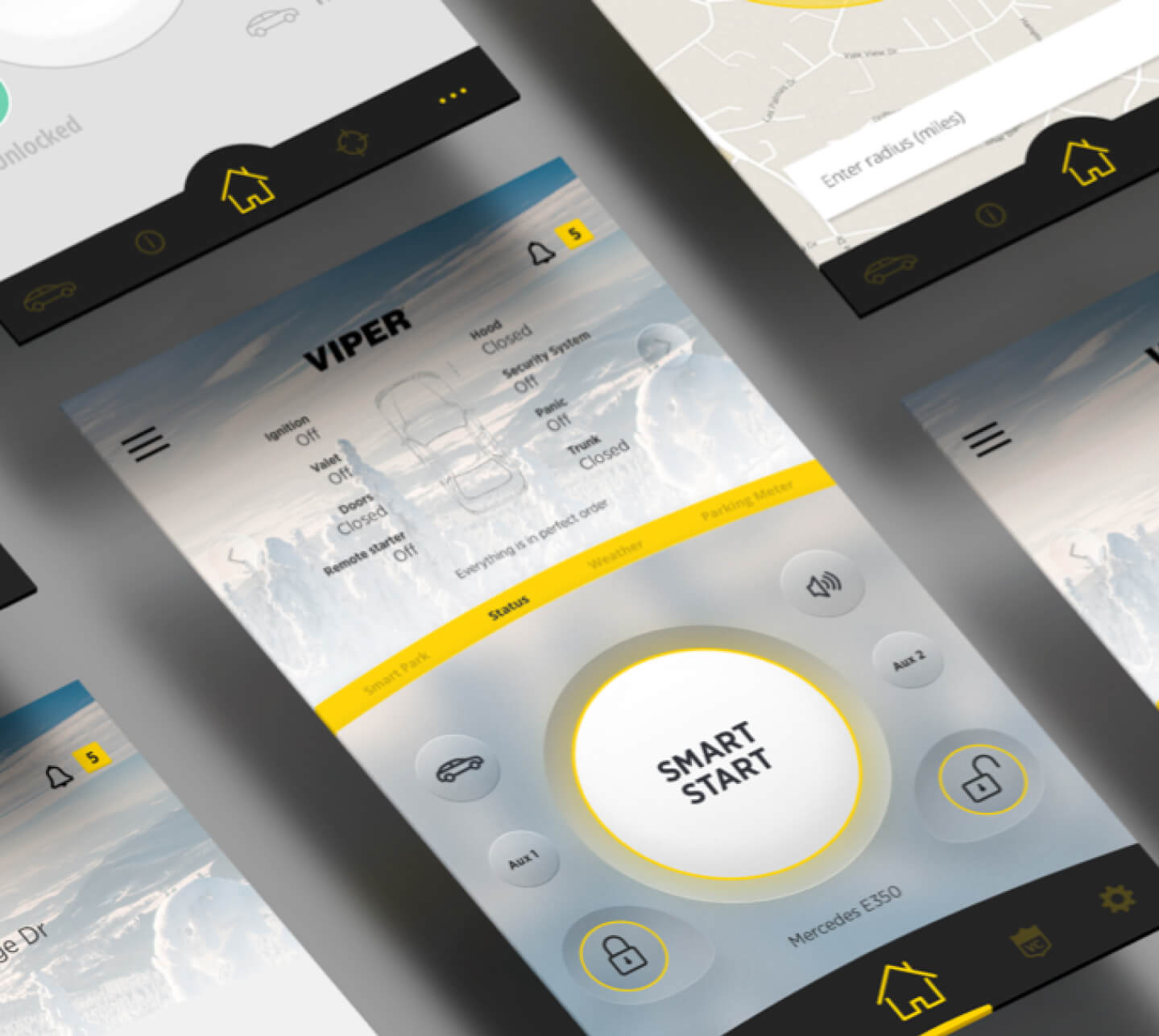 Smart car app design