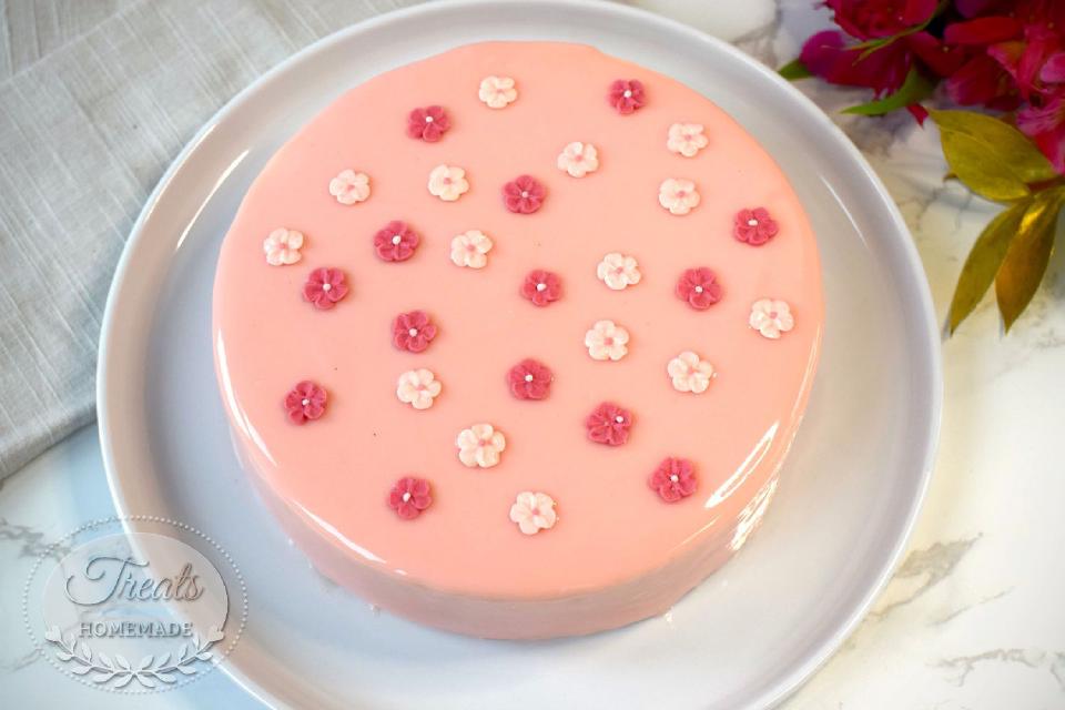 Strawberry & Vanilla Entremet - Treats Homemade