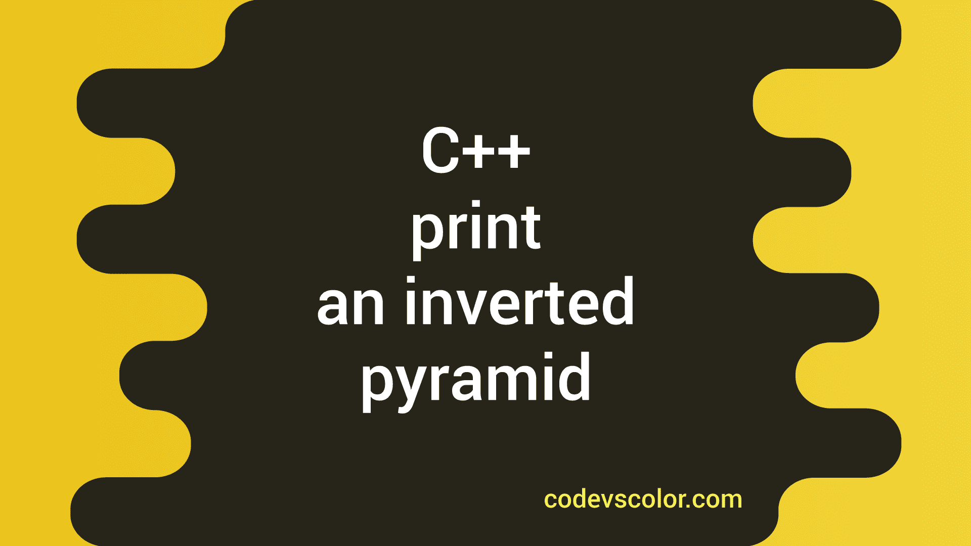 How To Print An Inverted Pyramid In C Codevscolor 