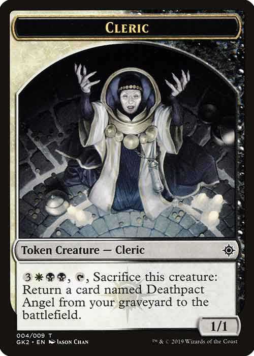 1/1 White Black Cleric Creature Token | MTG.onl Tokens