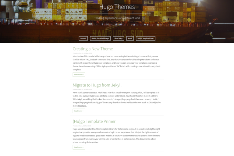bootstrap | Hugo Themes