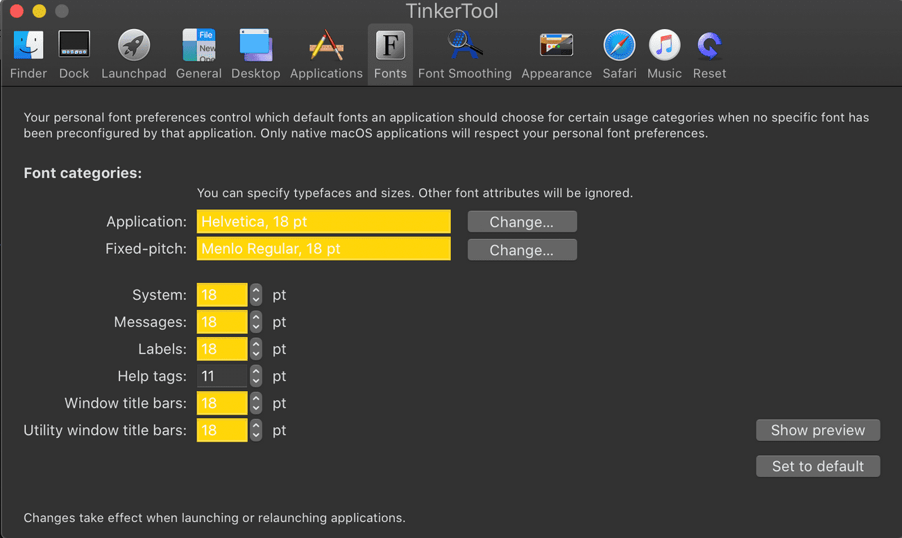 Mac - Changing Font Size Without Lowering Display Resolution | devsurvival