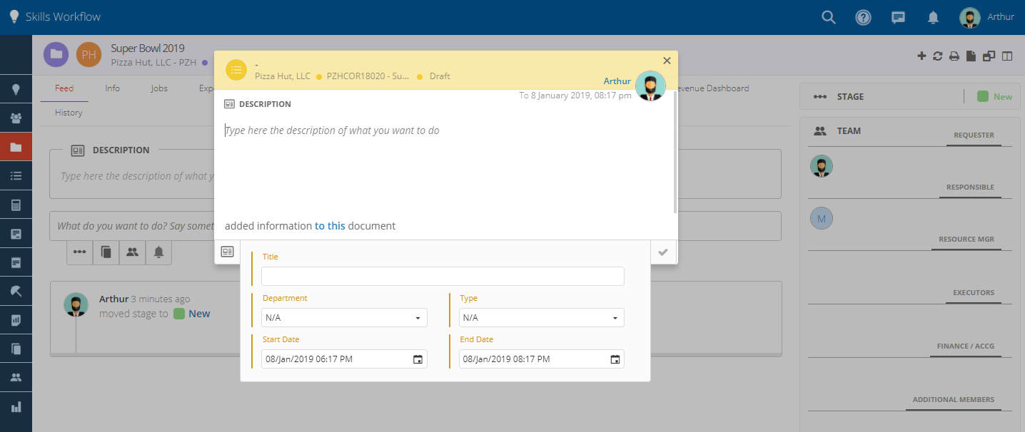 My Tasks | Skills Workflow’s Documentation