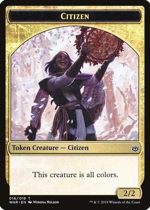 2/2 Multicoloured Citizen Creature Token | MTG.onl Tokens