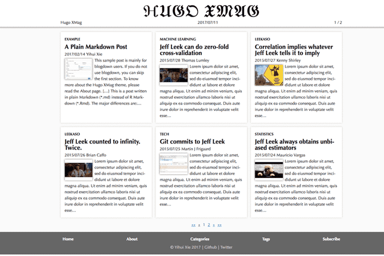 blog | Hugo Themes