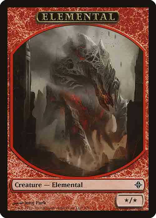X/X Red Elemental Creature Token | MTG.onl Tokens