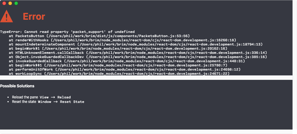 Troubleshooting | Zui