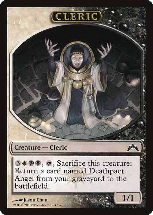 1/1 White Black Cleric Creature Token | MTG.onl Tokens