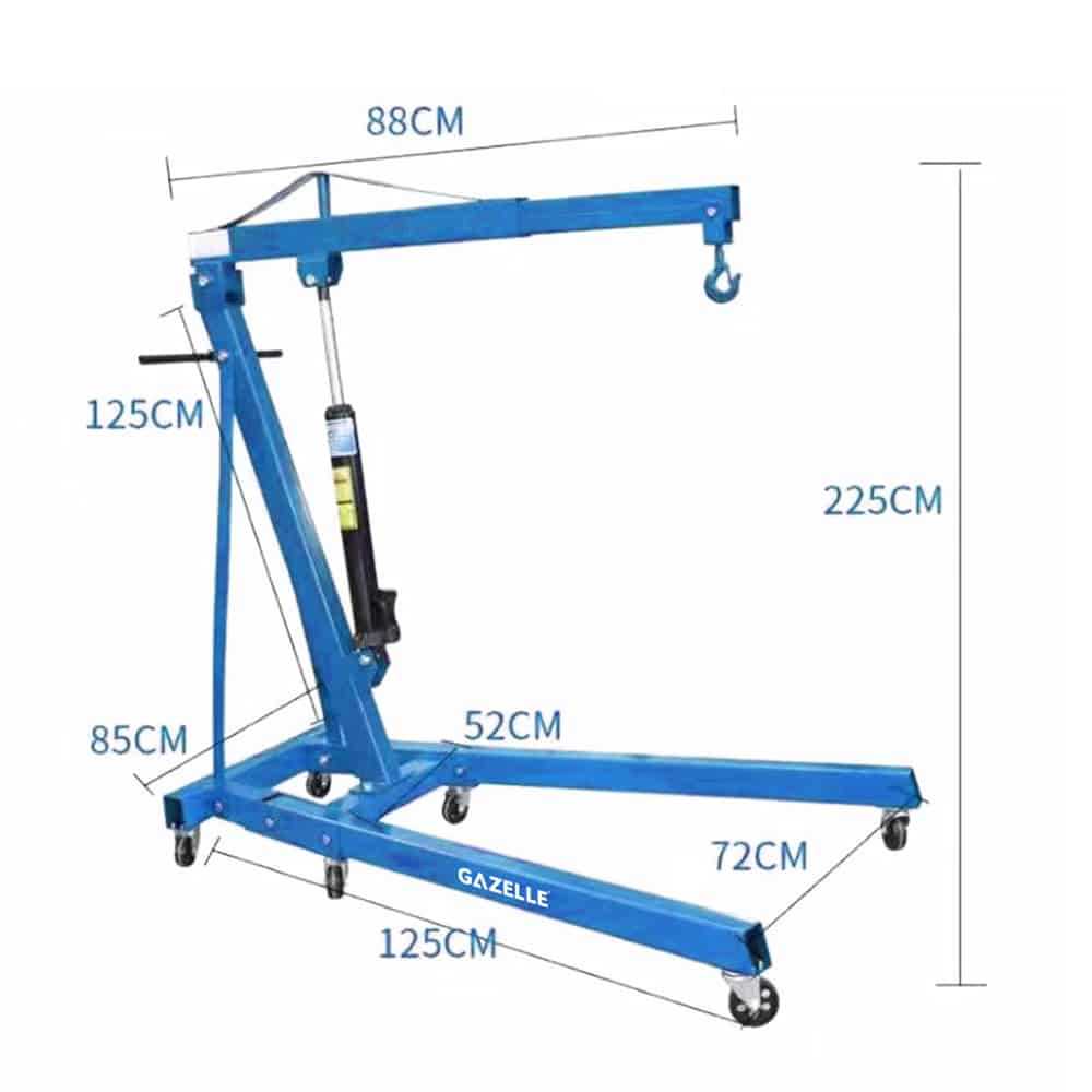 G2542 Hydraulic Workshop Crane, 2000kg