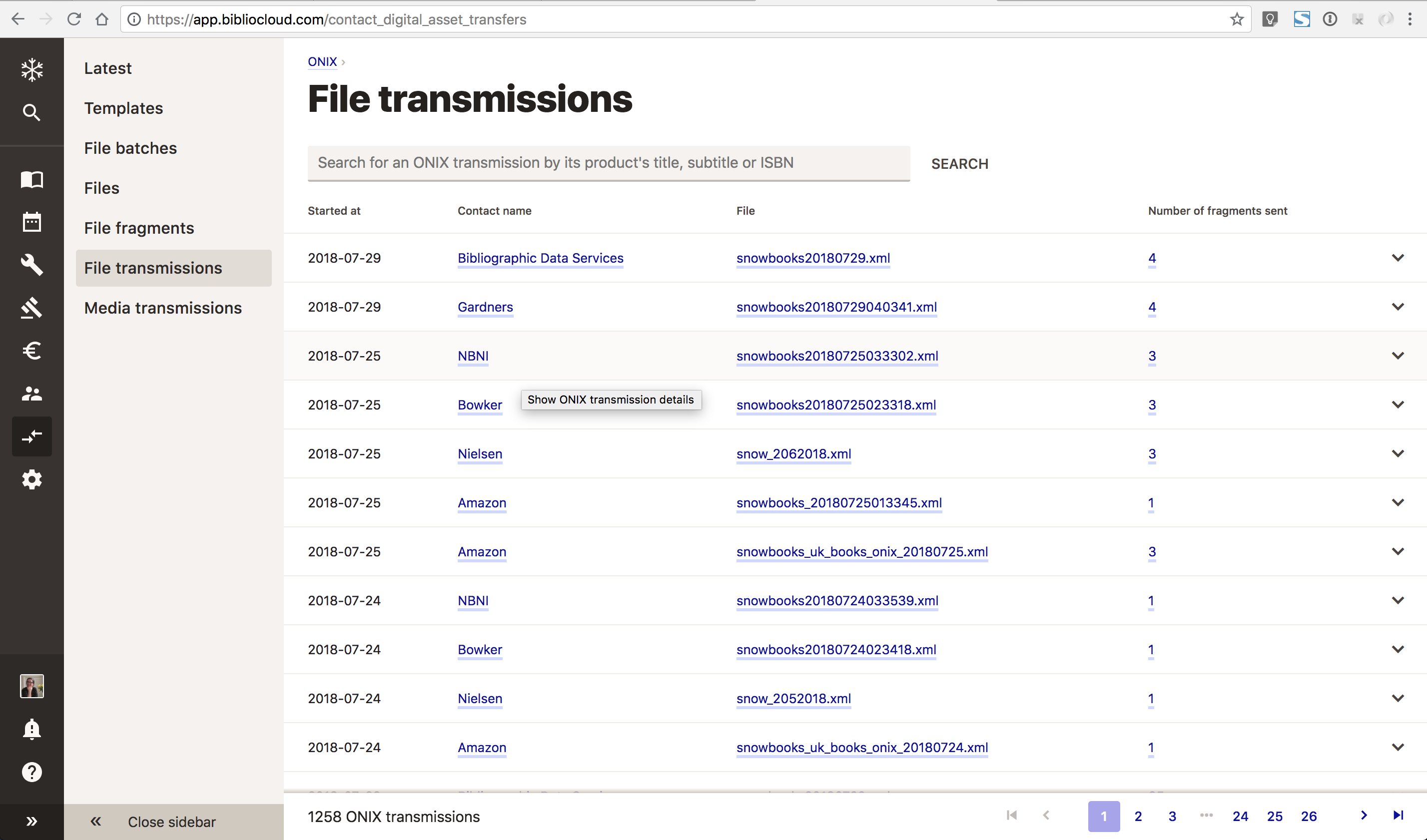 Check ONIX set up and transmission | Consonance
