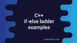 C++ if-else if-else ladder example - CodeVsColor