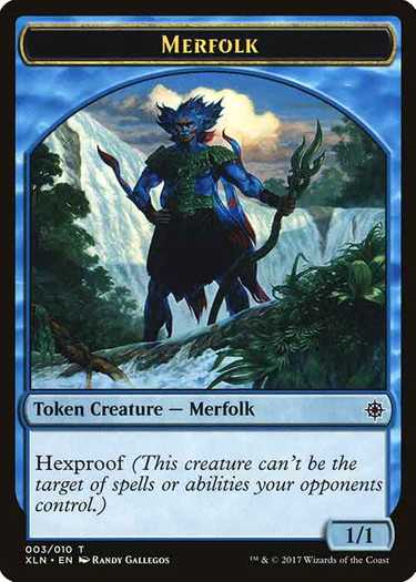 1/1 Blue Merfolk Creature Token | MTG.onl Tokens