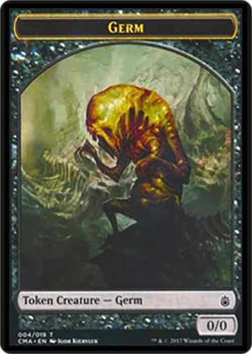 0/0 Black Germ Creature Token | MTG.onl Tokens