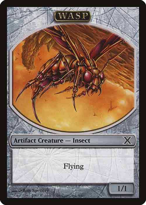 1/1 Colorless Wasp Artifact Creature Token | MTG.onl Tokens