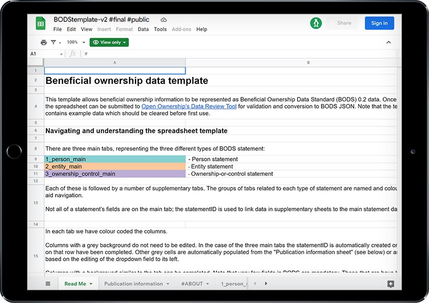 Structured data — Open Ownership