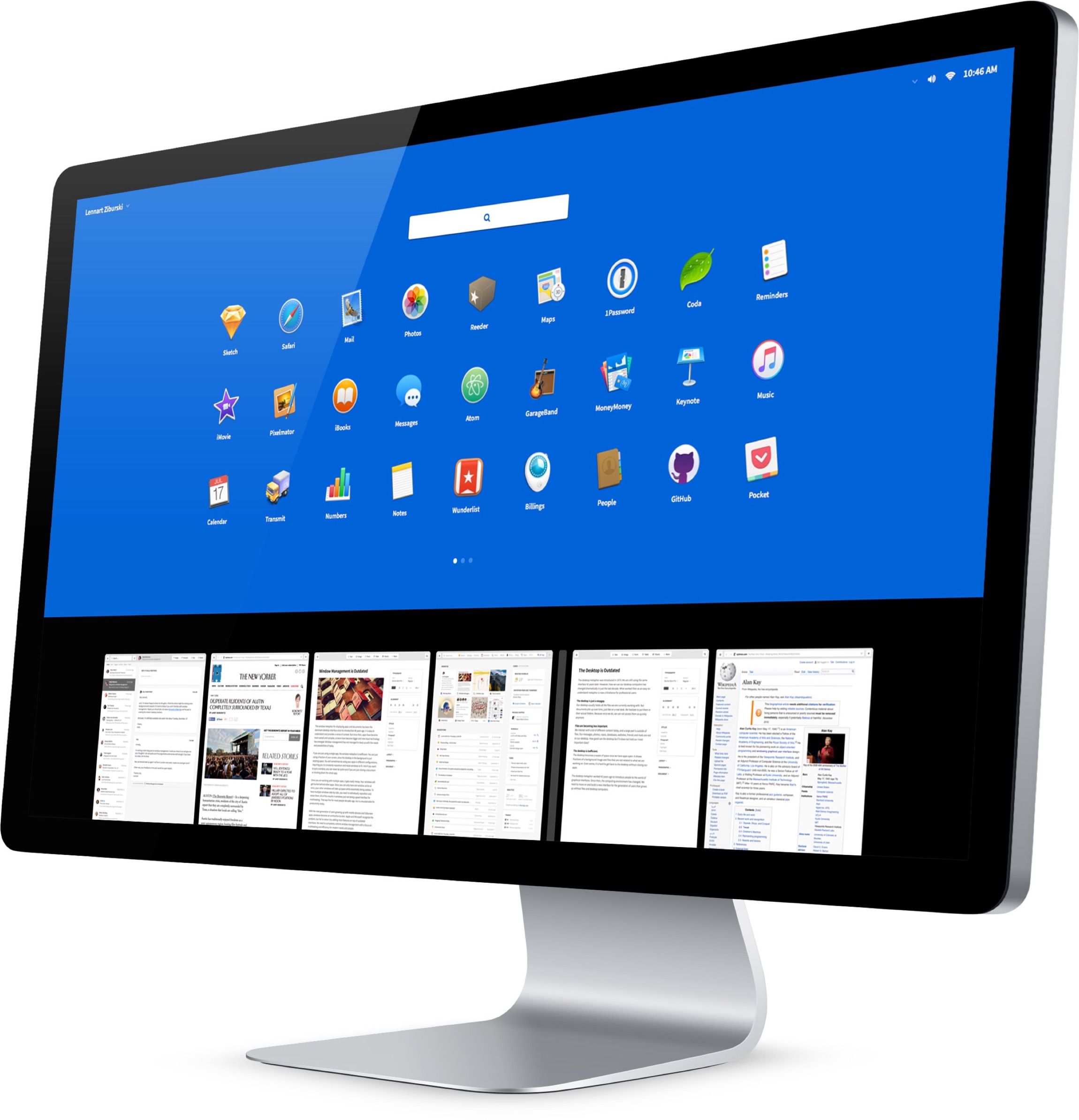 Desktop Neo – rethinking the desktop interface for productivity.