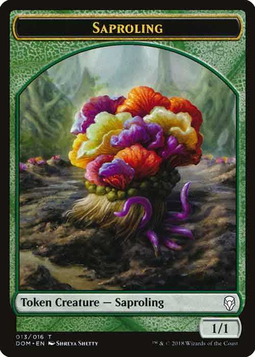 1/1 Green Saproling Creature Token | MTG.onl Tokens