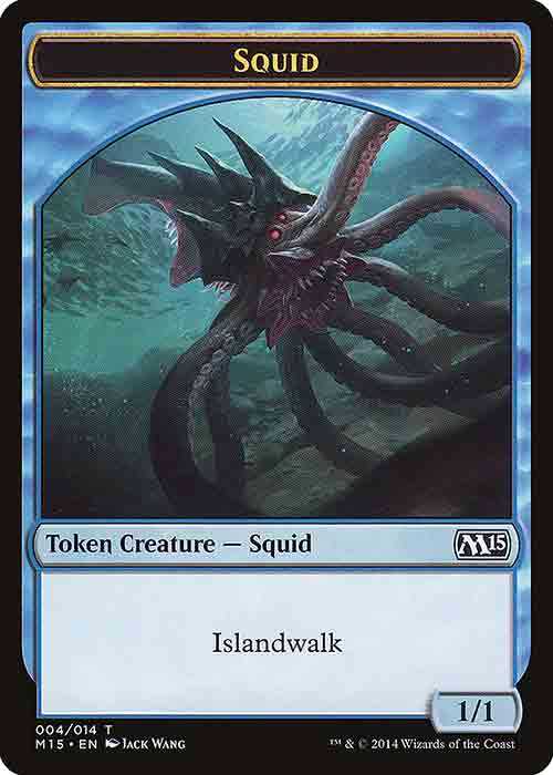 1/1 Blue Squid Creature Token | MTG.onl Tokens