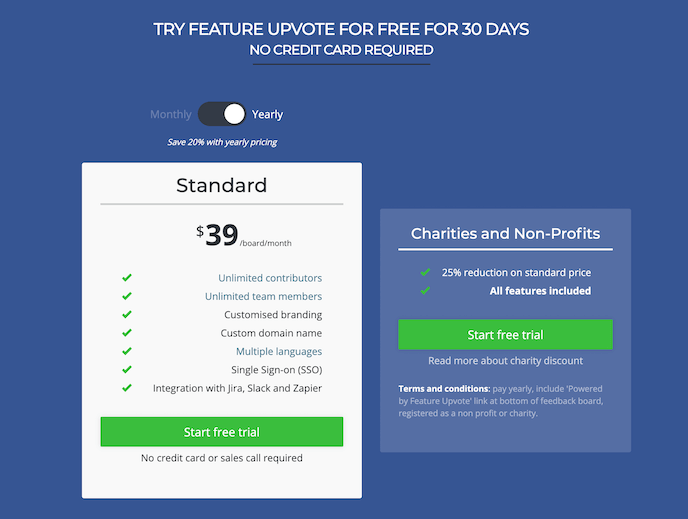 UserVoice Alternative | Feature Upvote