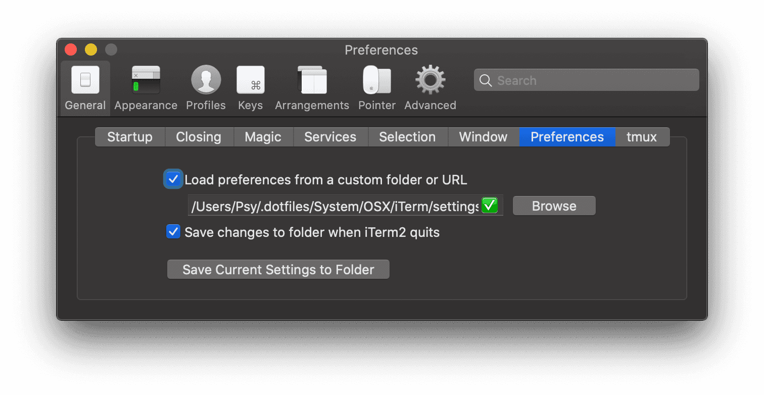 Sync your iTerm2 Settings and Configs between devices | Sheharyar Naseer