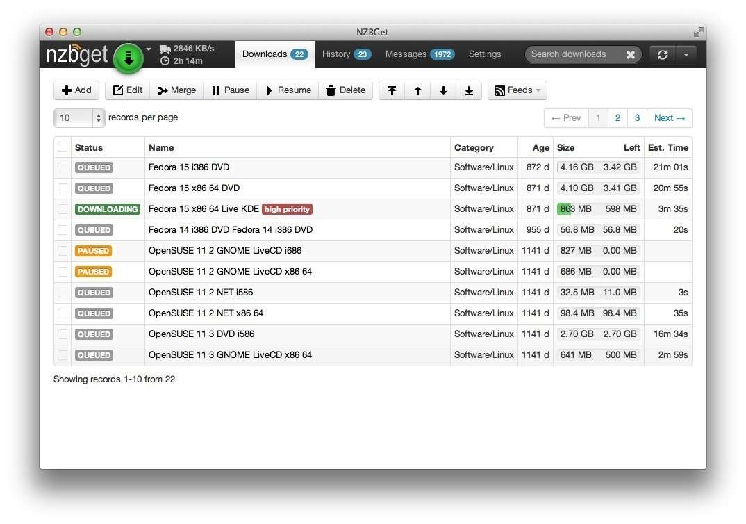 How to download from usenet using NZBGet in Docker |・∀・