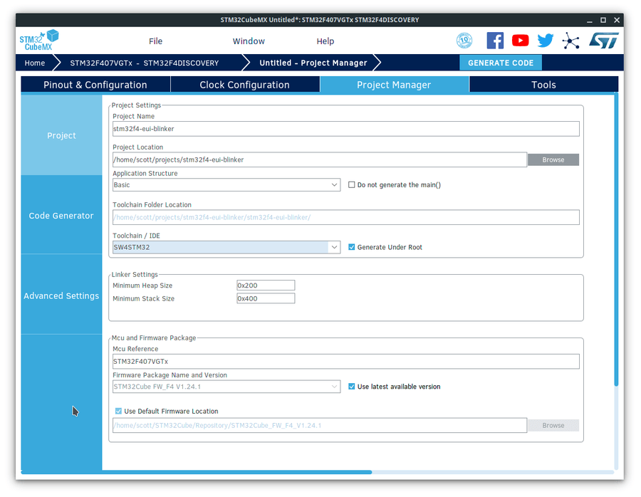 STM32 & CLion - Electric UI
