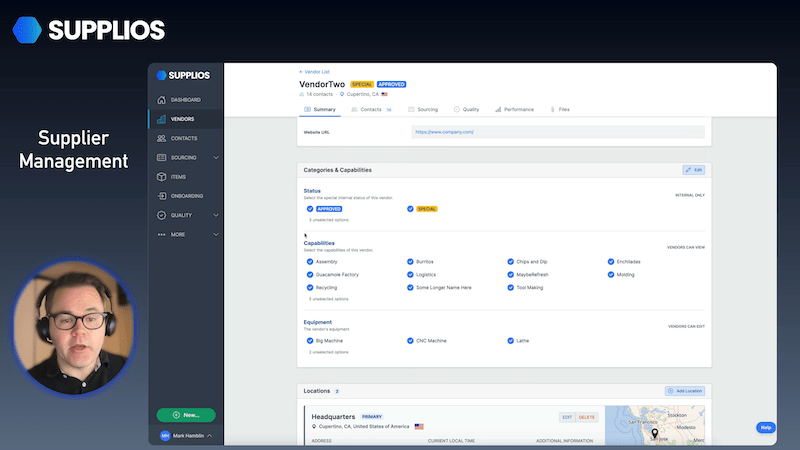 Supplios Platform Demo - Supplios