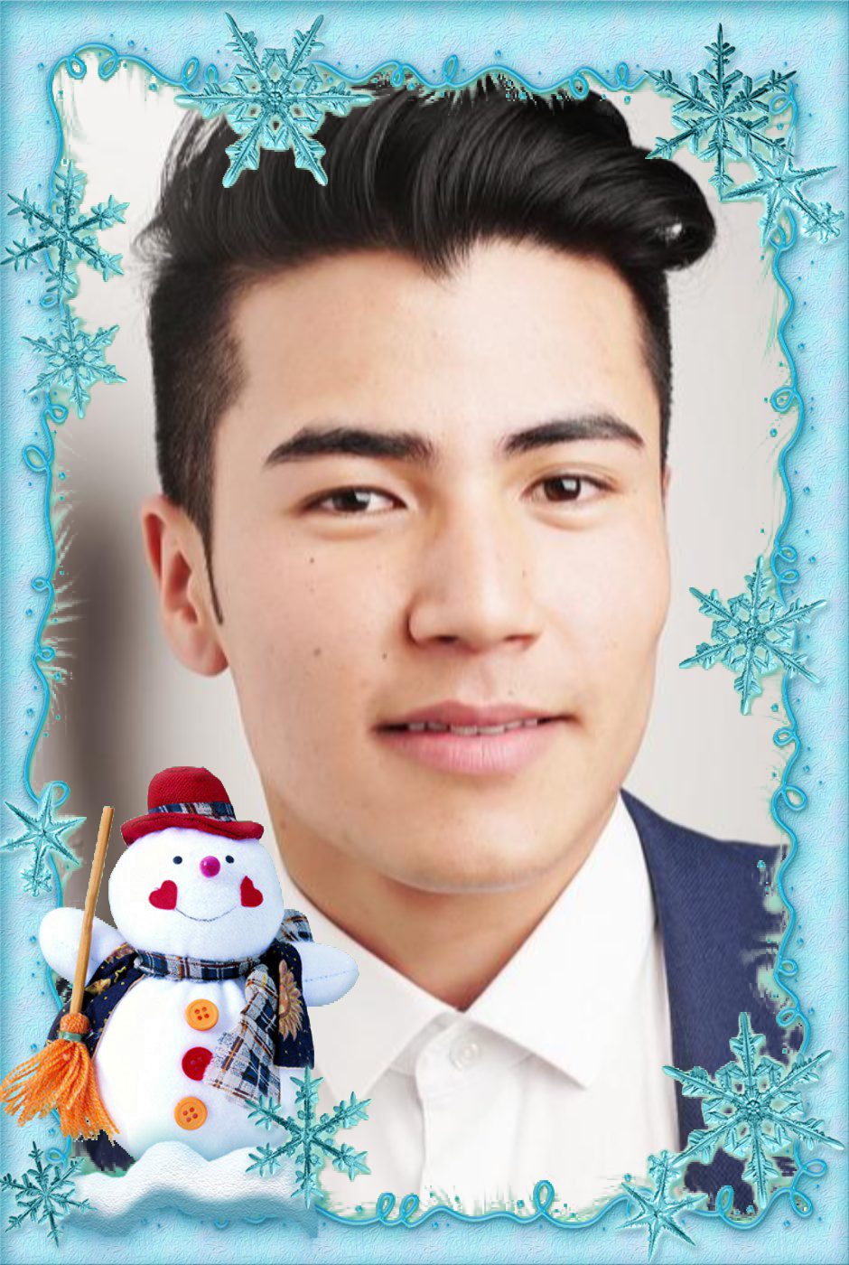 Snowman photo Frame for Your Kid| Cute Photo Frames Online