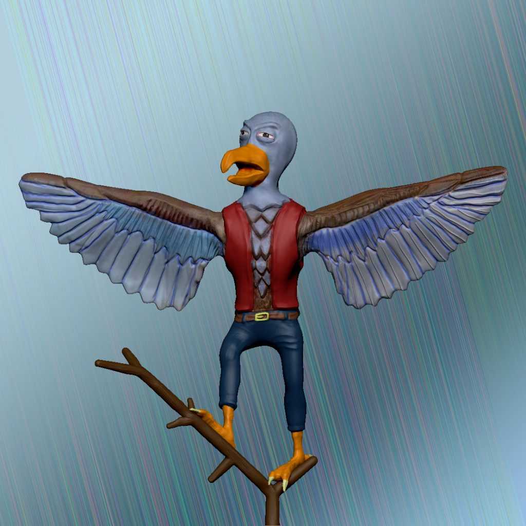 Bird Man ZBrush Spitsculpt | POB 3D