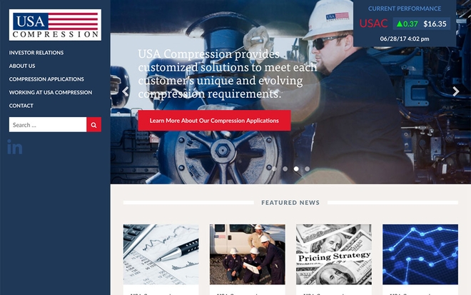 White Lion Interactive Case Study for USA Compression