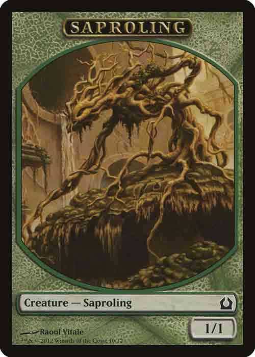 1/1 Green Saproling Creature Token | MTG.onl Tokens