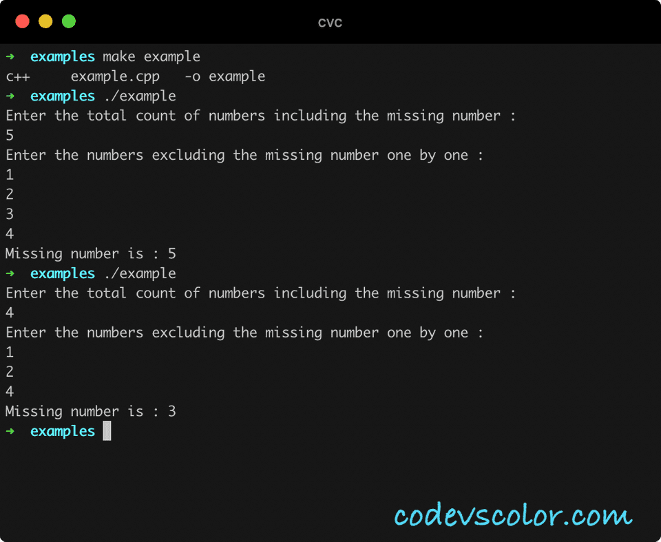 C Program To Find Out The Missing Number In An Array