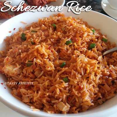 Schezwan Chicken Fried Rice | Schezwan Fried Rice | Tasty Appetite
