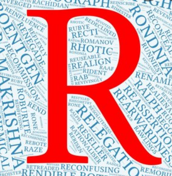 Complete list of longest words beginning and ending with R